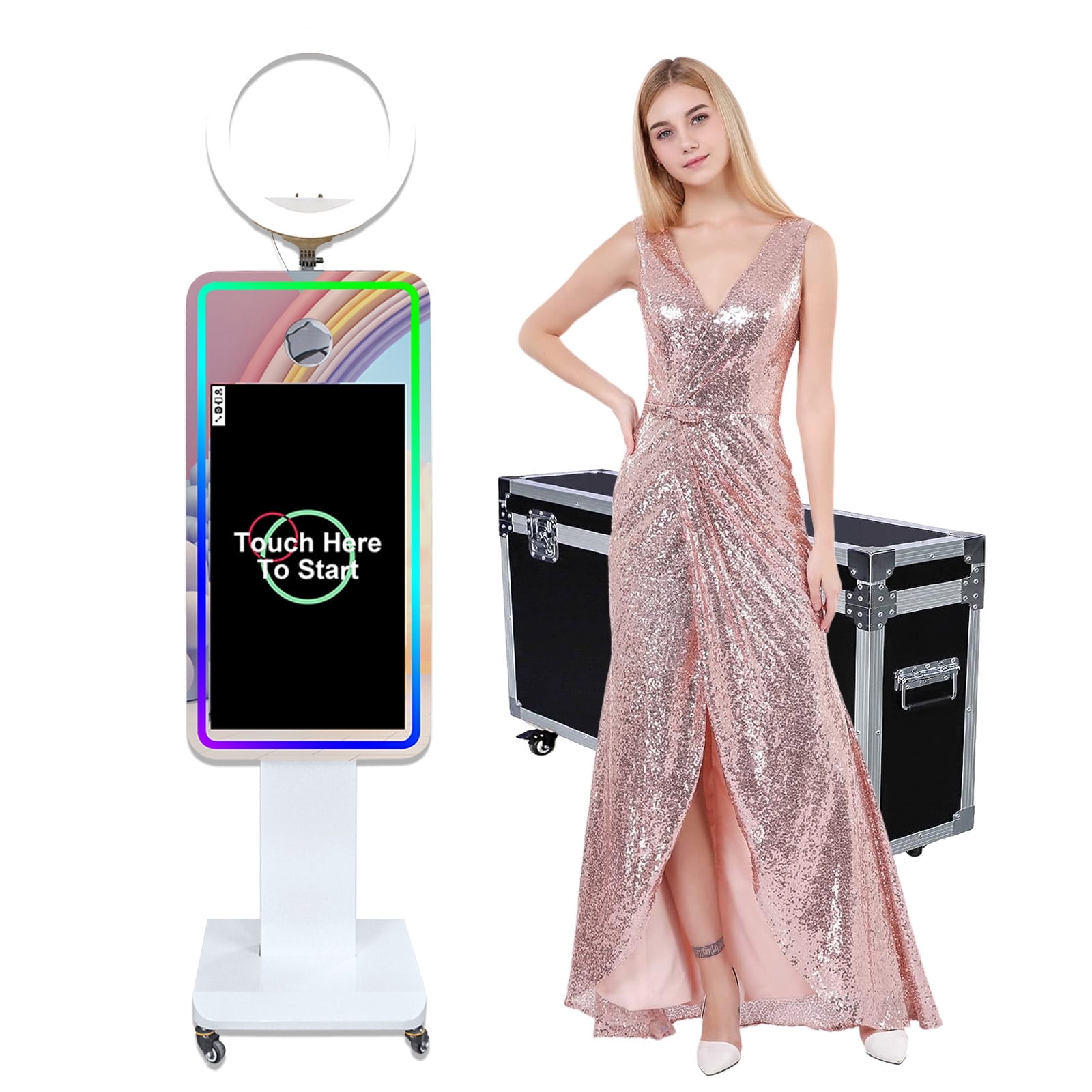 LivFiv Mirror Photobooth Selfie Machine 21.5in LCD Touch Screen for ...