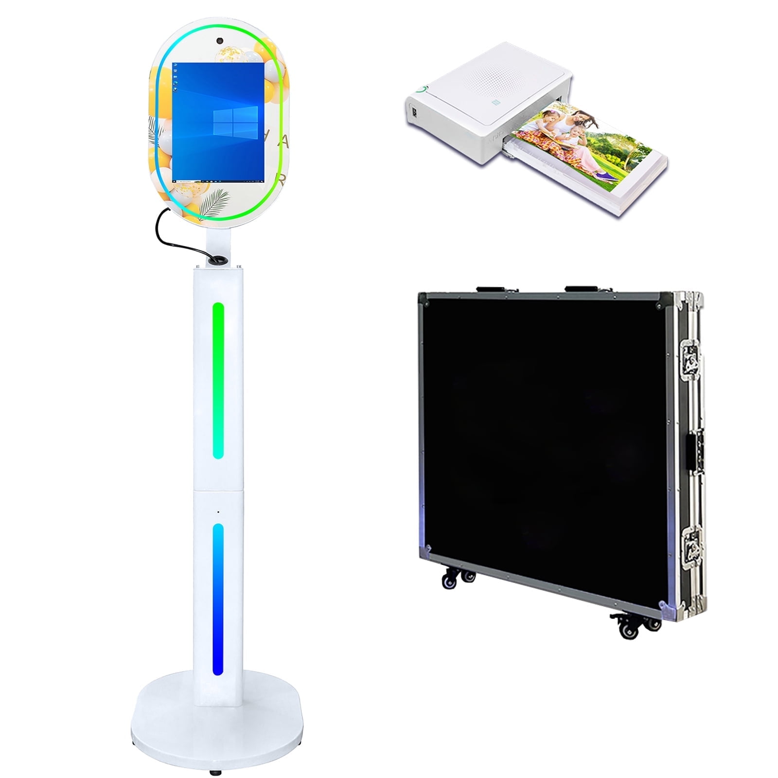 LivFiv Portable 13.3inch Mirror Photobooth Touch Screen with Flight ...