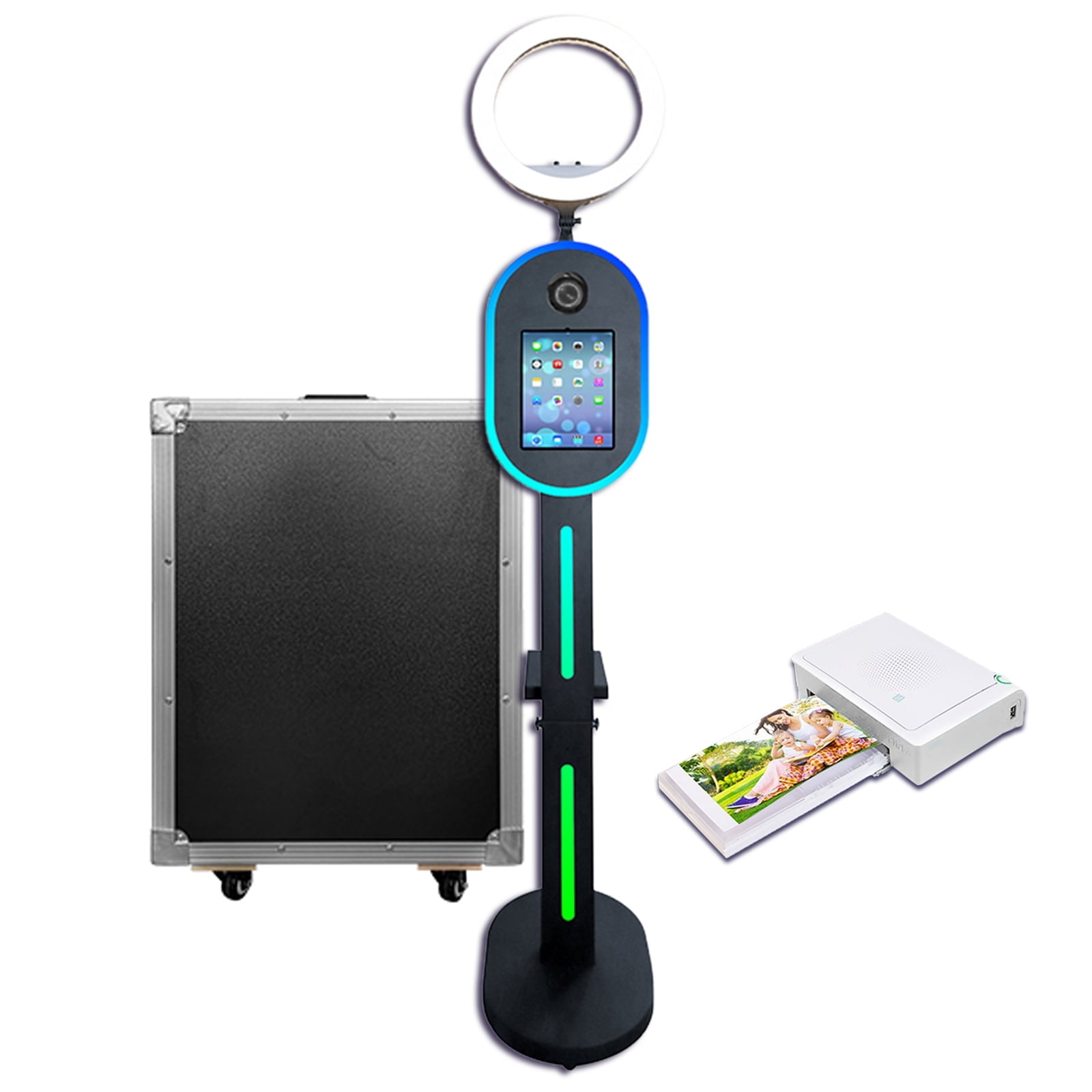 LivFiv Portable iPad Selfie Photobooth Machine Ring Light for 10.2/11/ ...