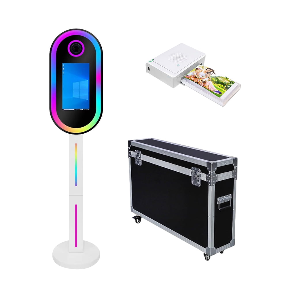 LivFiv Selfie Photobooth Machine 15.6in LCD Ring Light for Party ...