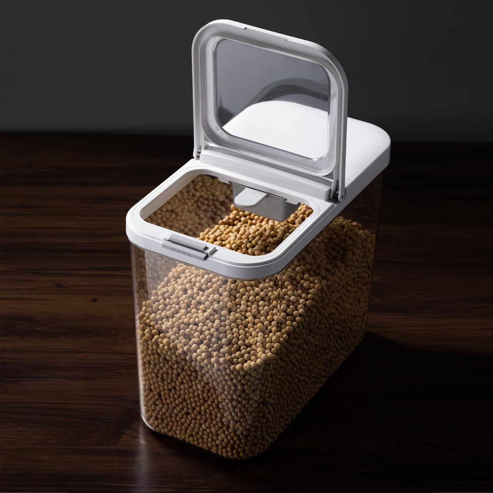 LivLab Mker 20-25 lbs Rice Dispenser with measuring spoon - 11.4Qt/12L ...