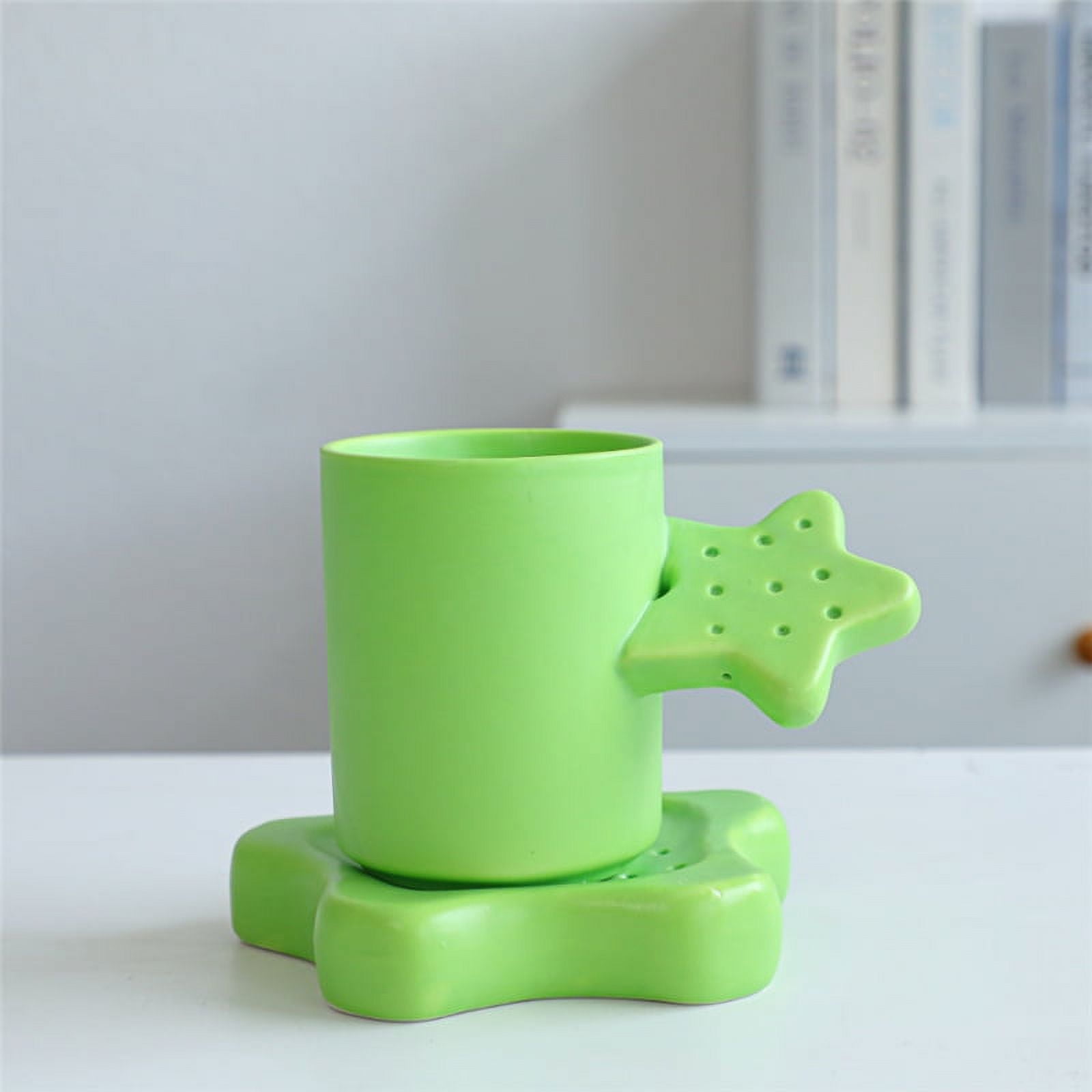 LivNxt Ceramic Coffee Mug Klein Blue, Cute Plump Design, ins Style ...