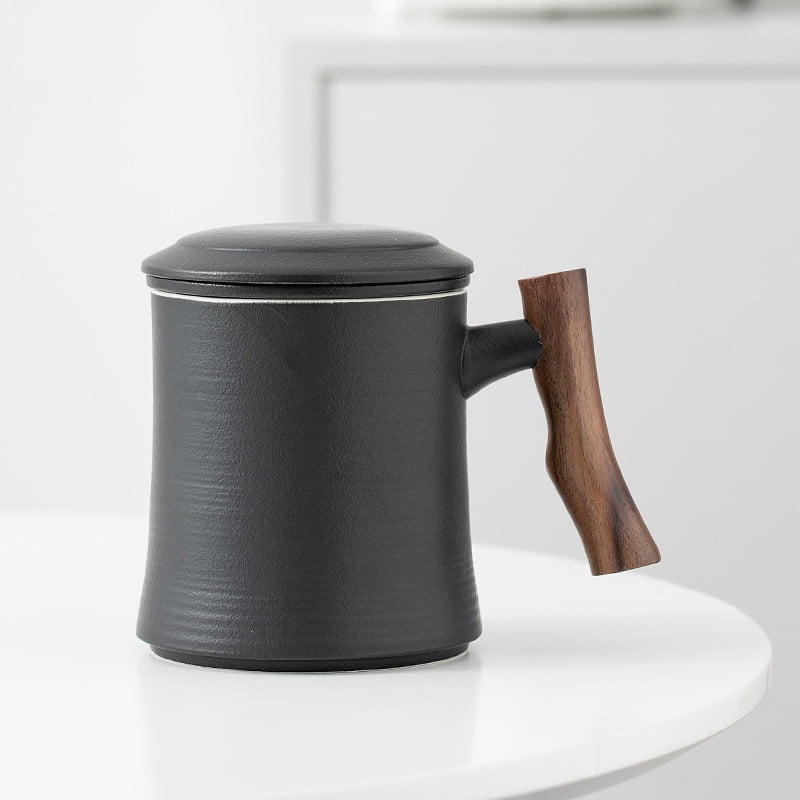 LivNxt Ceramic Mark Cup with Lid and Filter - Office Mug for Couples ...