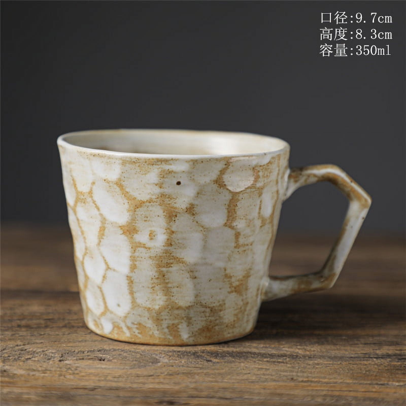 LivNxt Irregular Ceramic Cup - Vintage Coffee Mug, Unique Handcrafted ...