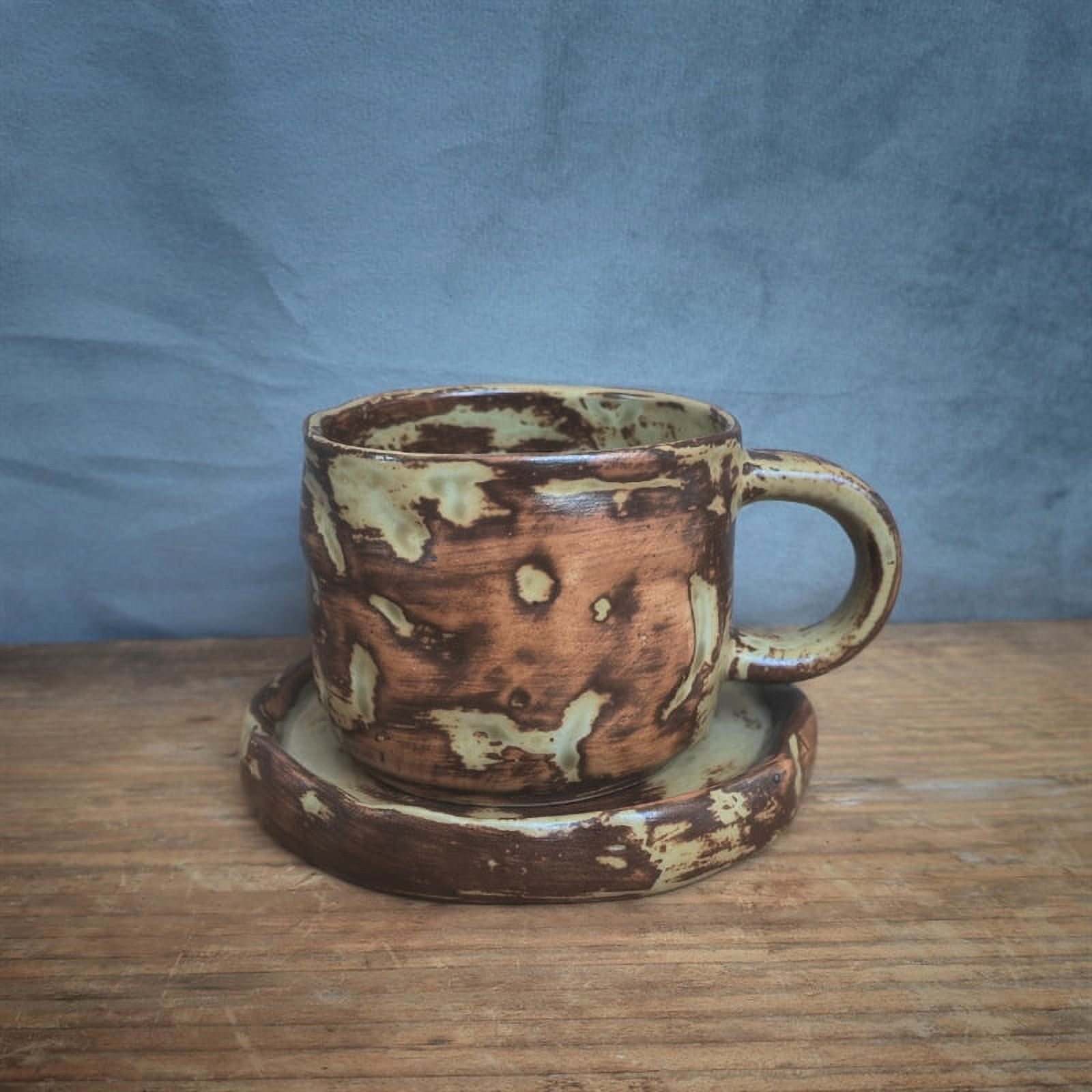 LivNxt Retro Ceramic Mug Set, Japanese Minimalist Style, Creative ...