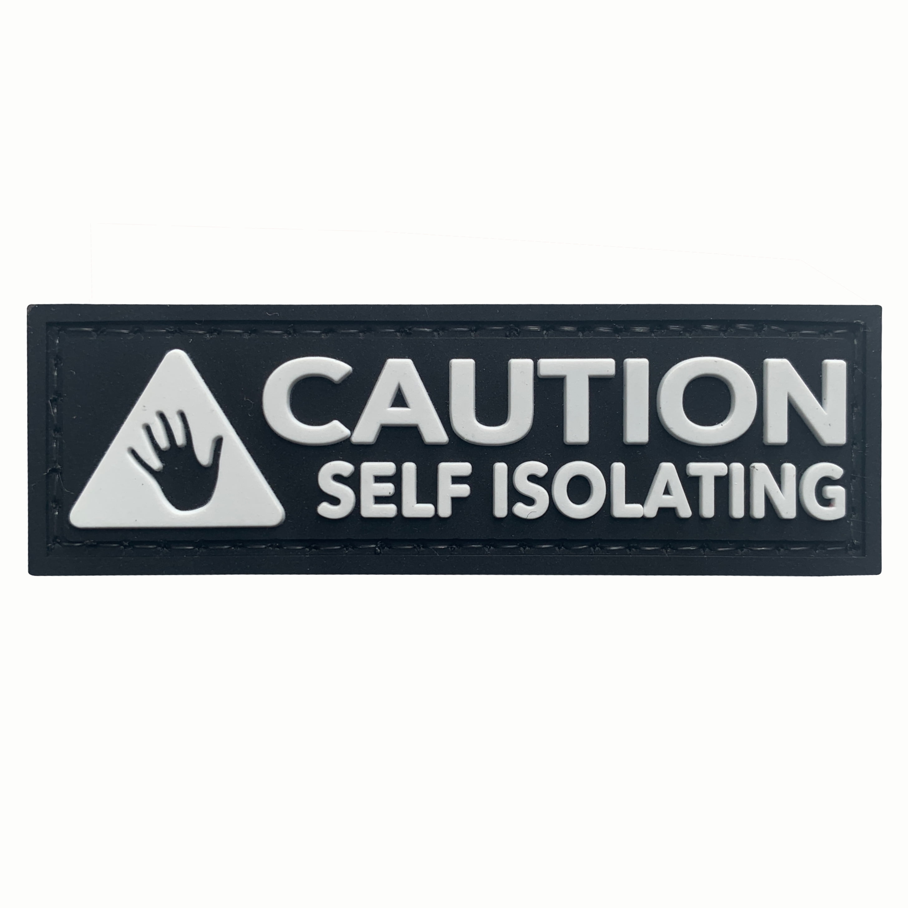 Livabit Caution Self Isolating Black Patch - Walmart.com