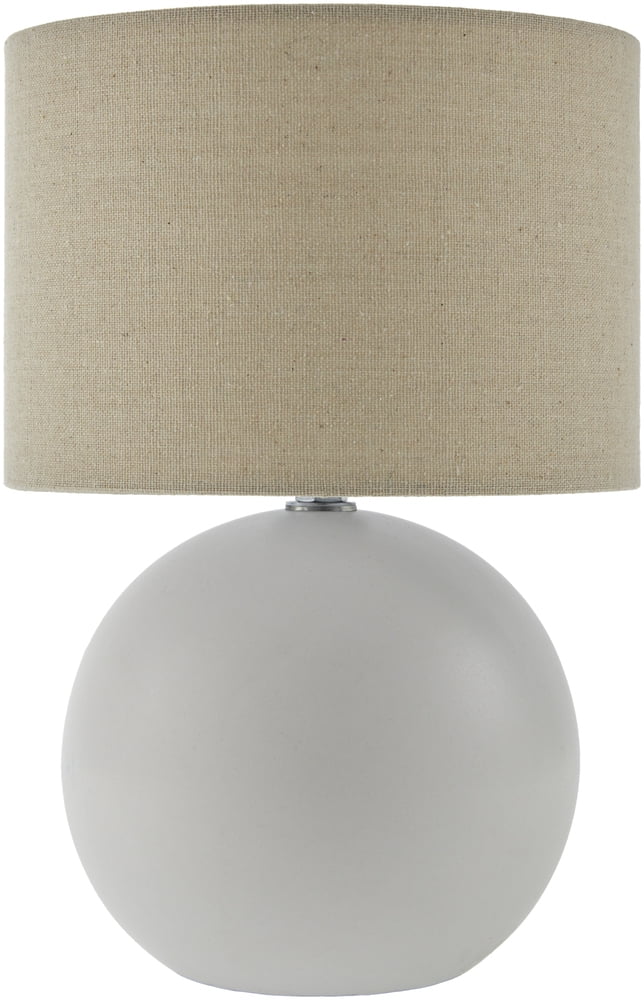 Livabliss Elio Modern Accent Table Lamp, 10-inch, White with Beige ...