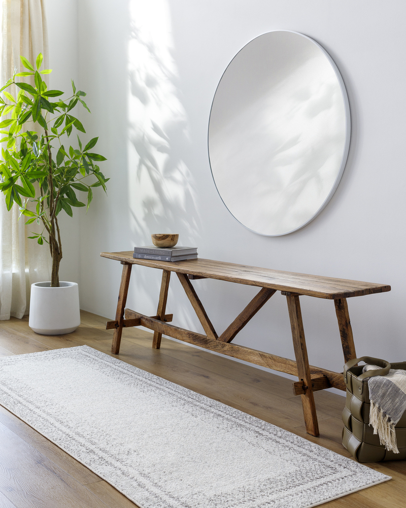 Livabliss Harput Boho Farmhouse Runner Area Rug,2'7" x 7'3",Light Grey ...