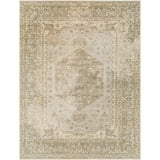 Livabliss Lillian Medallion Machine Washable Indoor Area Rug, Light ...