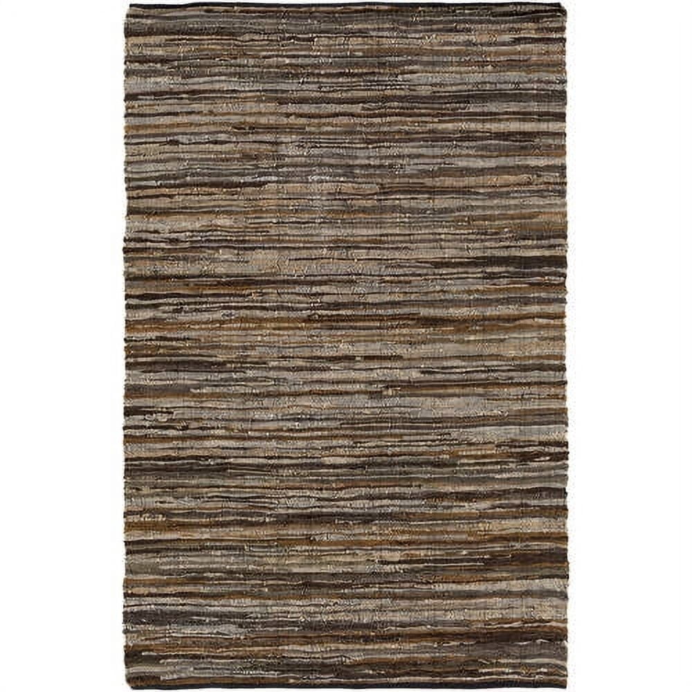 Livabliss Log Cabin Rustic Area Rug, Brown/Grey, 2' x 3' - Walmart.com