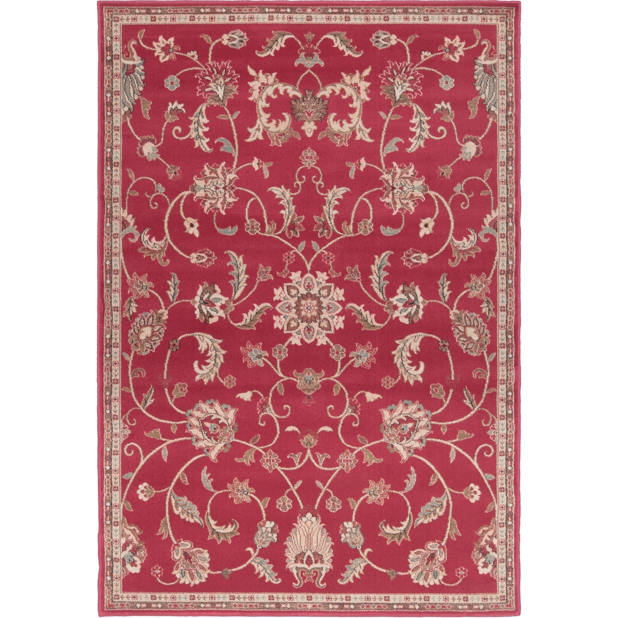 Livabliss Riley Vintage Oriental Area Rug,2' x 3'3",Red - Walmart.com