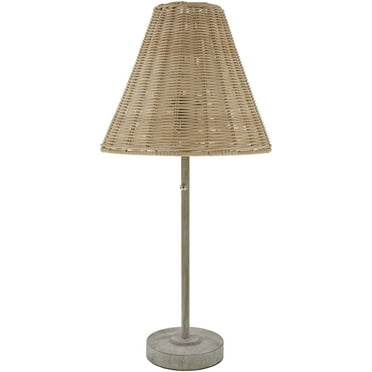 Kira Home Ambrose 31" Rustic Table Lamp + Beige Fabric Shade, Leaf ...