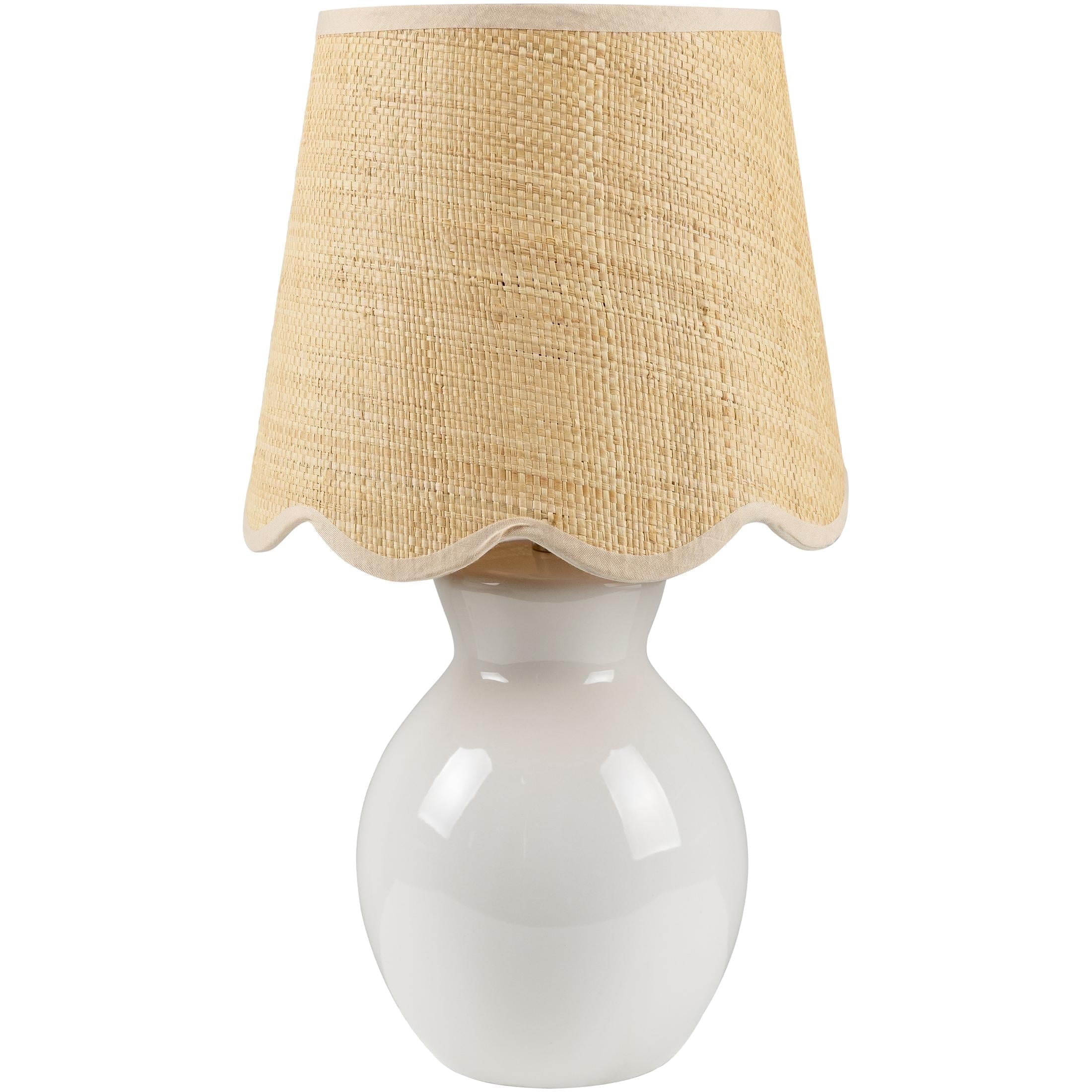 Livabliss Stella Diminuta Cottage Accent Table Lamp, 15-inch, White ...
