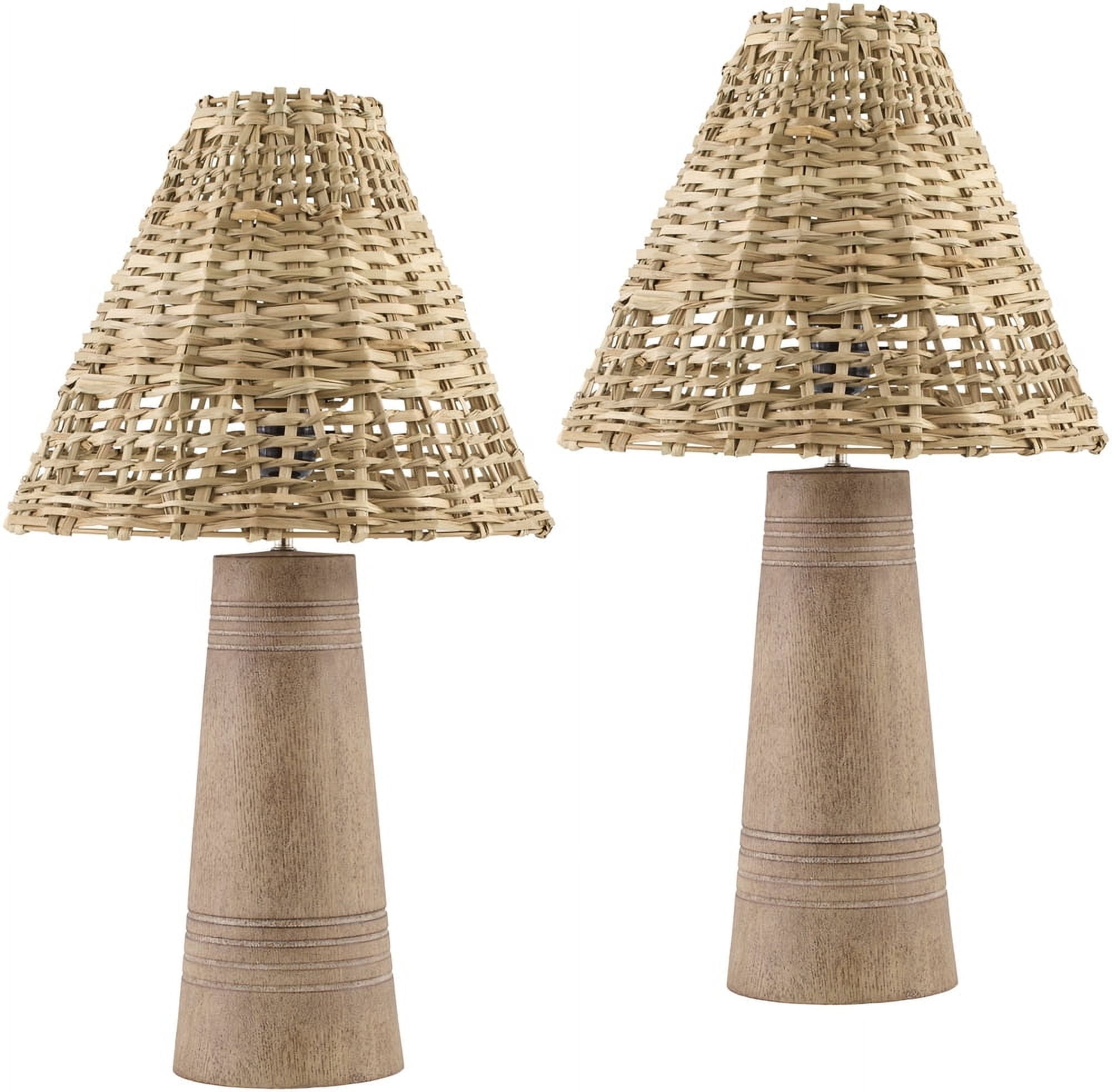 Livabliss Trout Traditional Accent Table Lamp, 22-inch, Brown (Set of 2 ...