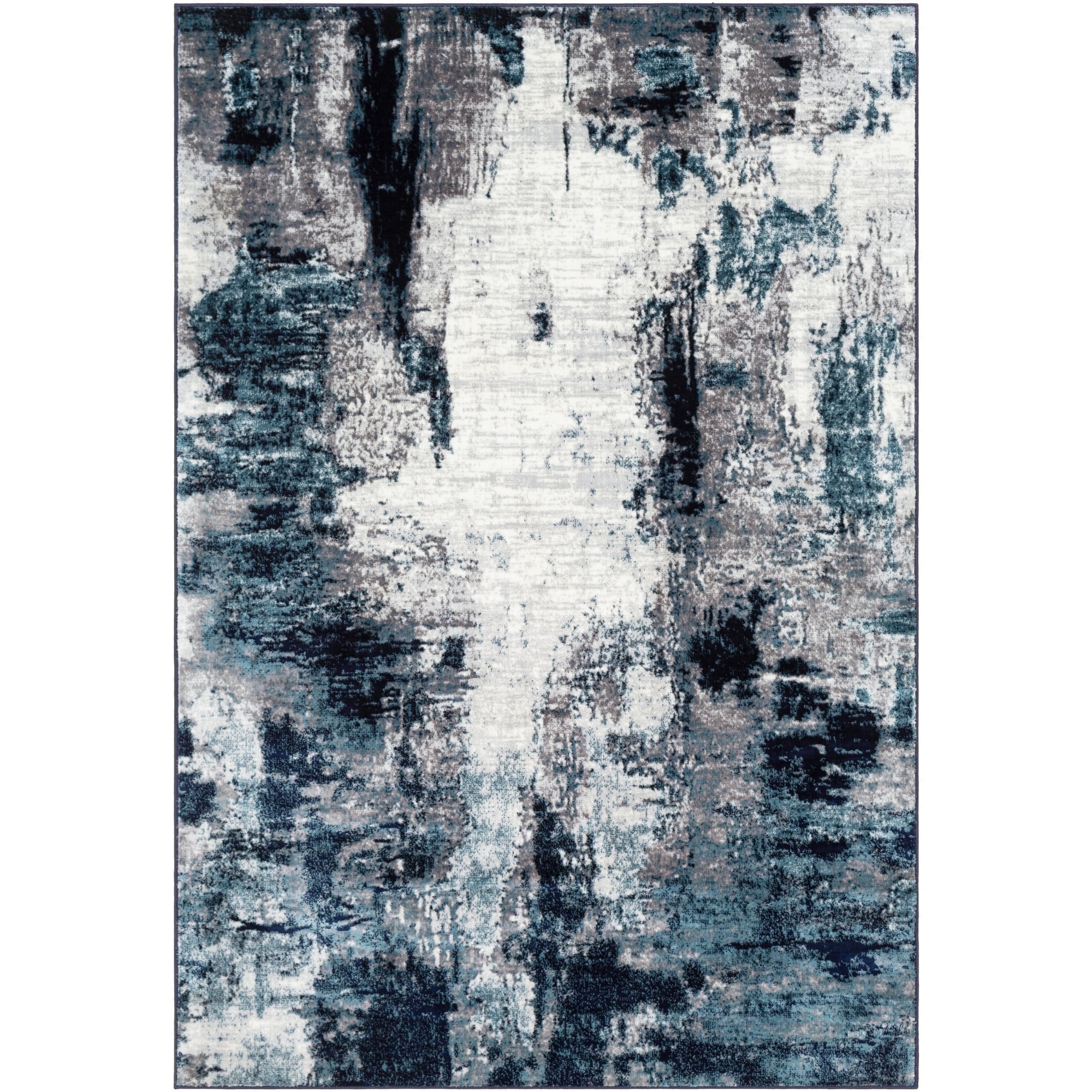 Livabliss Wanderlust Modern Abstract Area Rug,8'10" x 12'4",Aqua ...