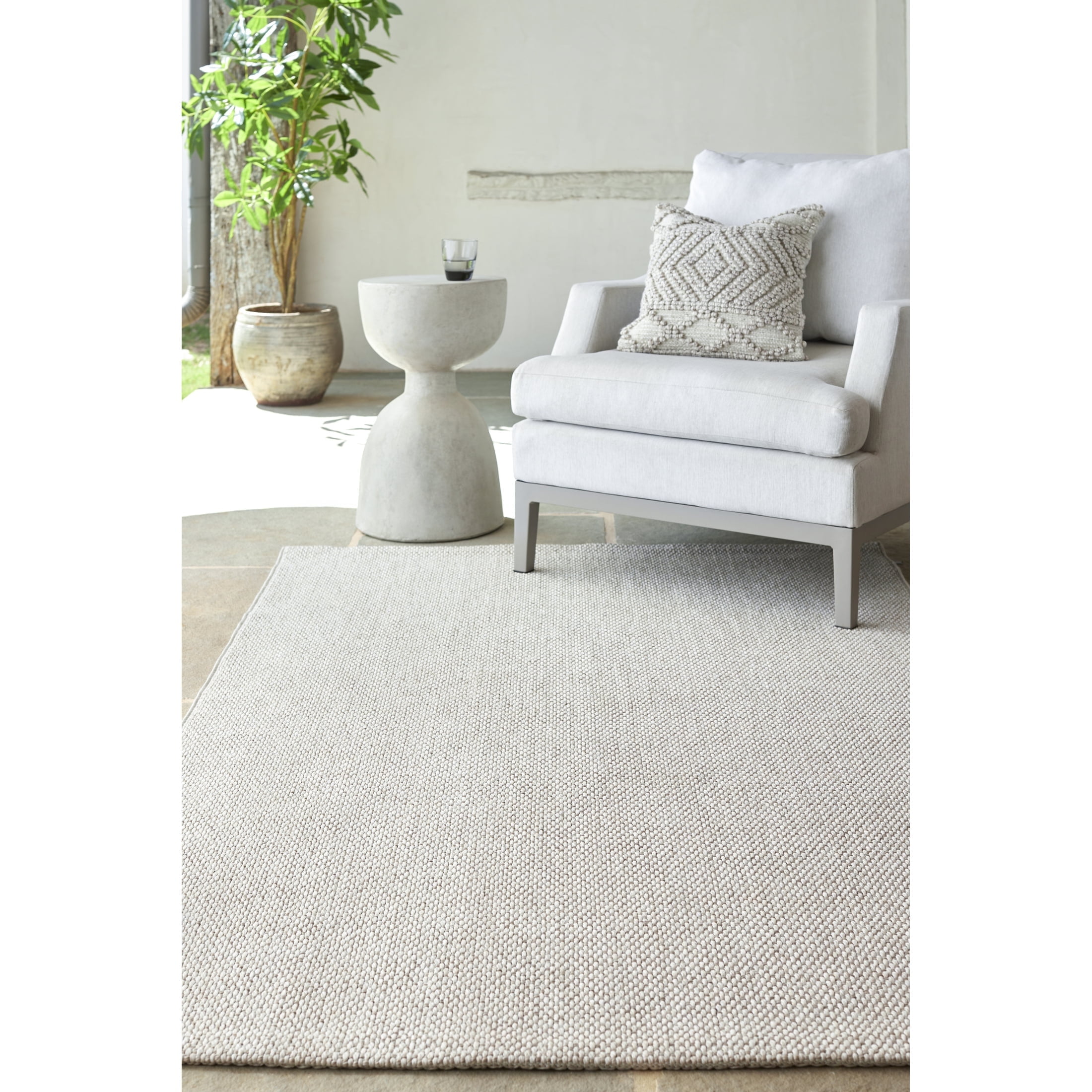 Livabliss x Becki Owens Birdie Neutral Indoor/Outdoor Area Rug,3'10" x ...