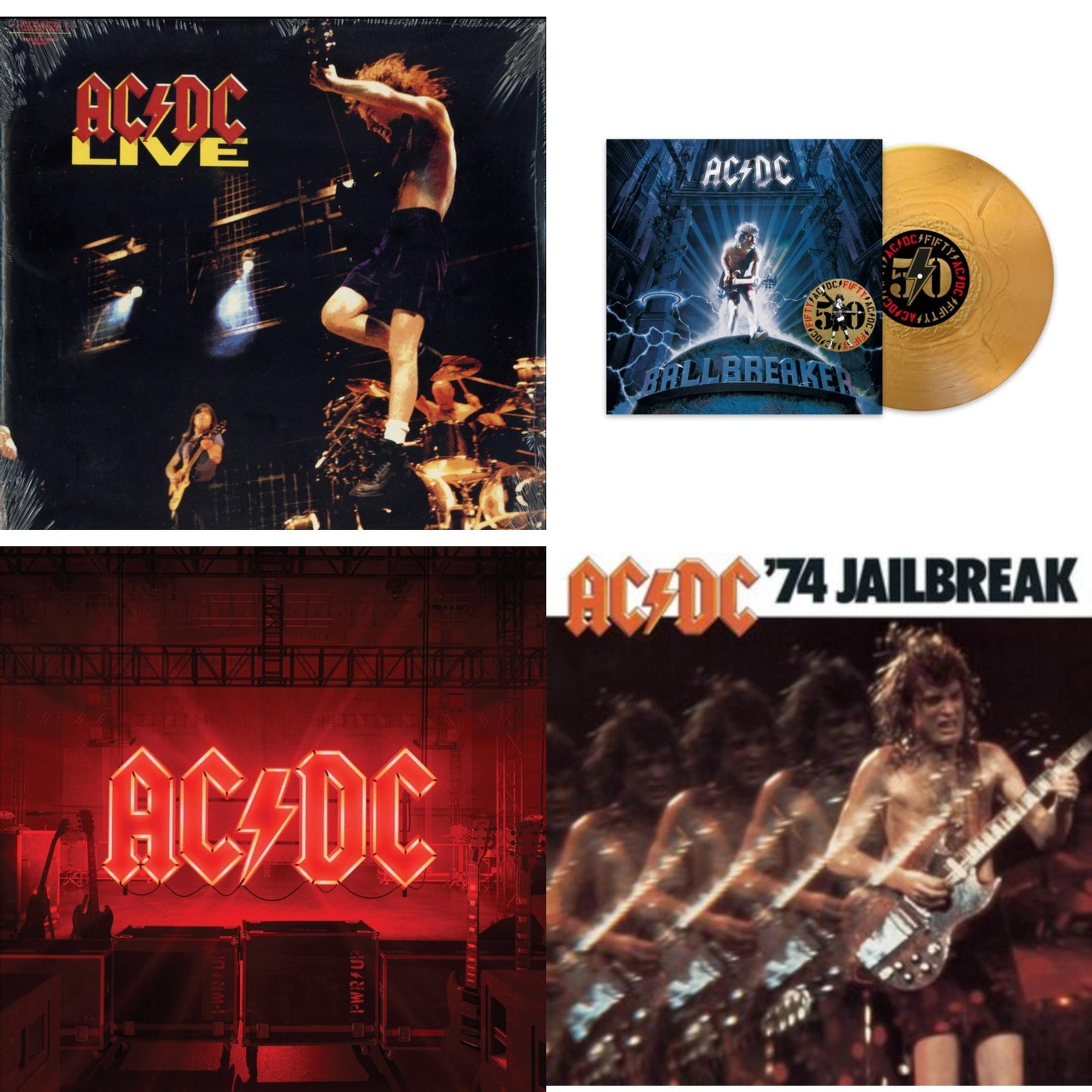 Live (2LP/180G) & Ballbreaker (50Th Anniversary/Gold Color LP Vinyl ...
