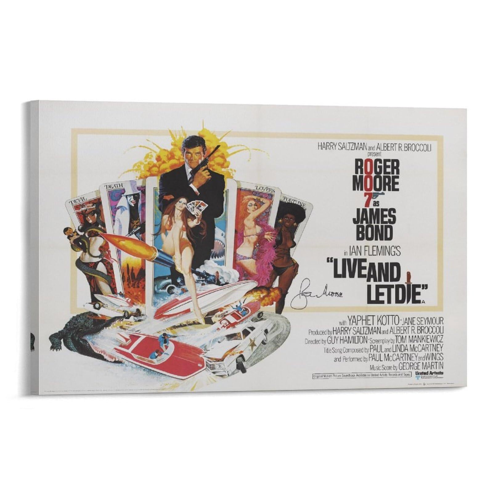 Live And Let Die Movie Posters Poster Decorative Painting Canvas Wall ...