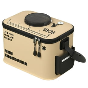 EVA Fishing Bucket Portable Collapsible Fishing Bucket Bait Bucket ...