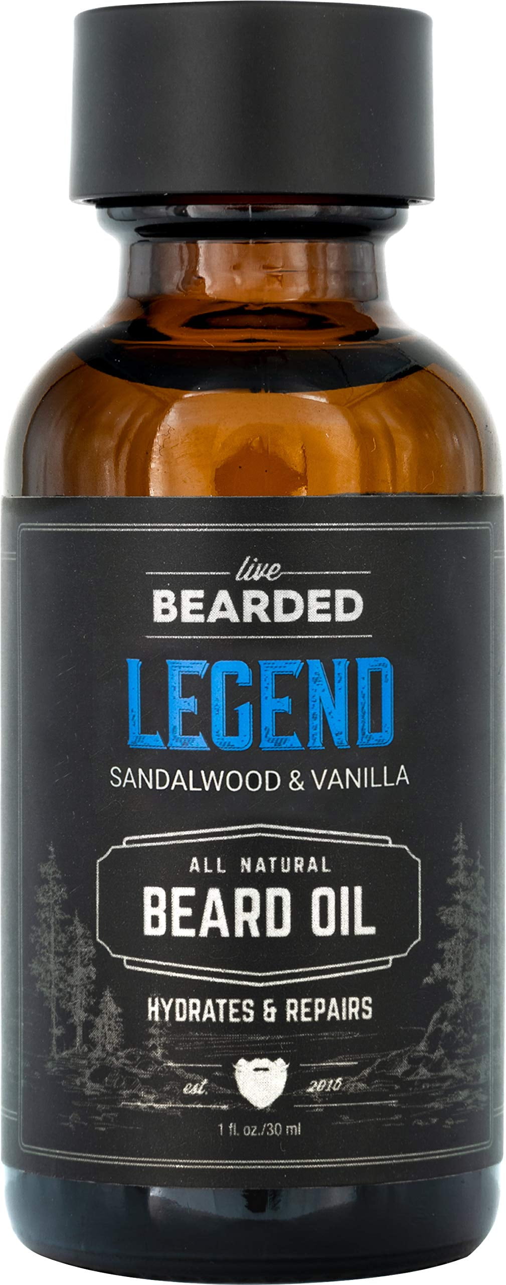Live Bearded: Beard Oil - Premium All-Natural Beard Oil for Men with Jojoba Oil Beard Care - 1 ...