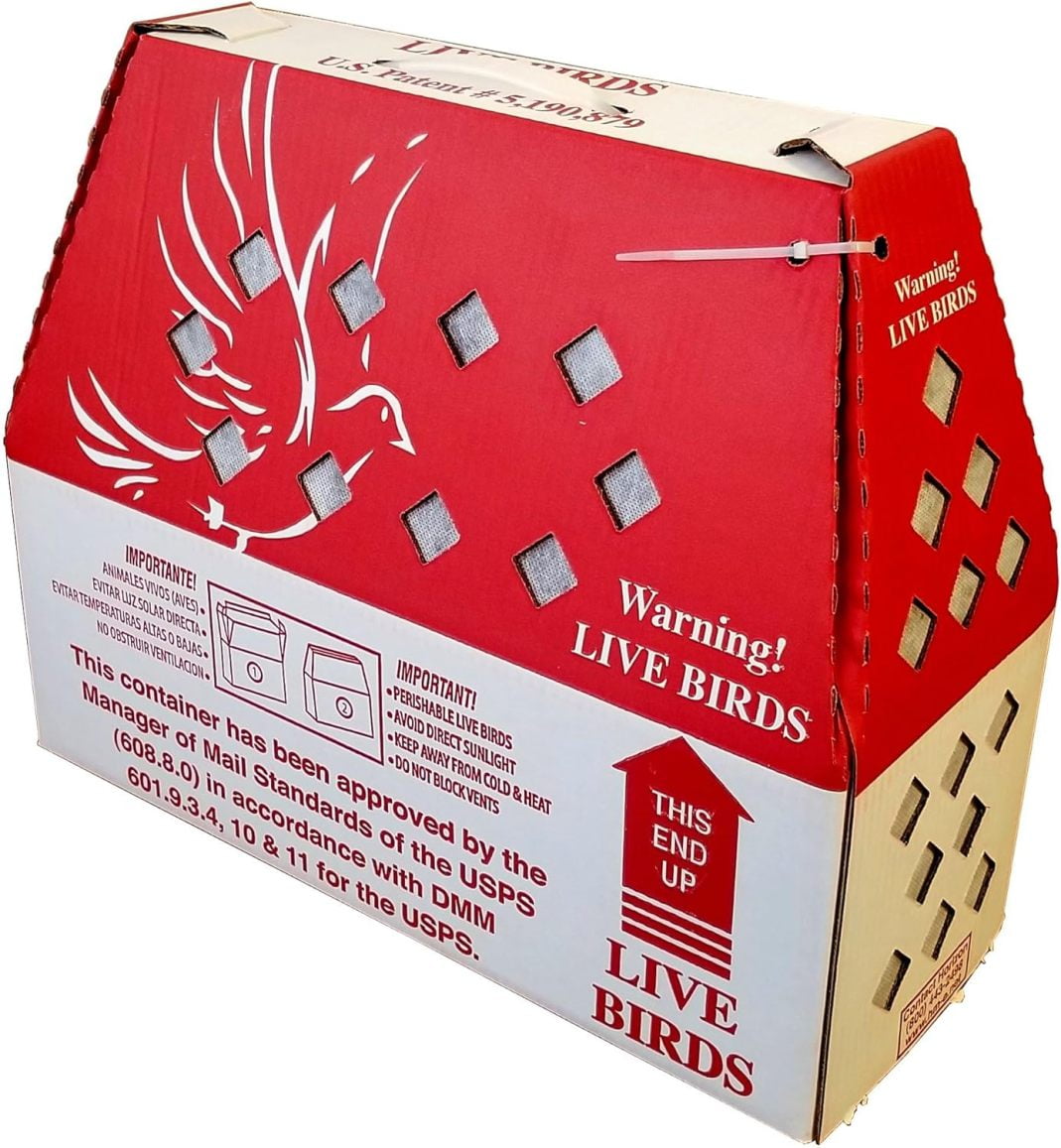 Live Bird Shipping Boxes (10pk) Horizon Chickens Poultry Gamefowl ...