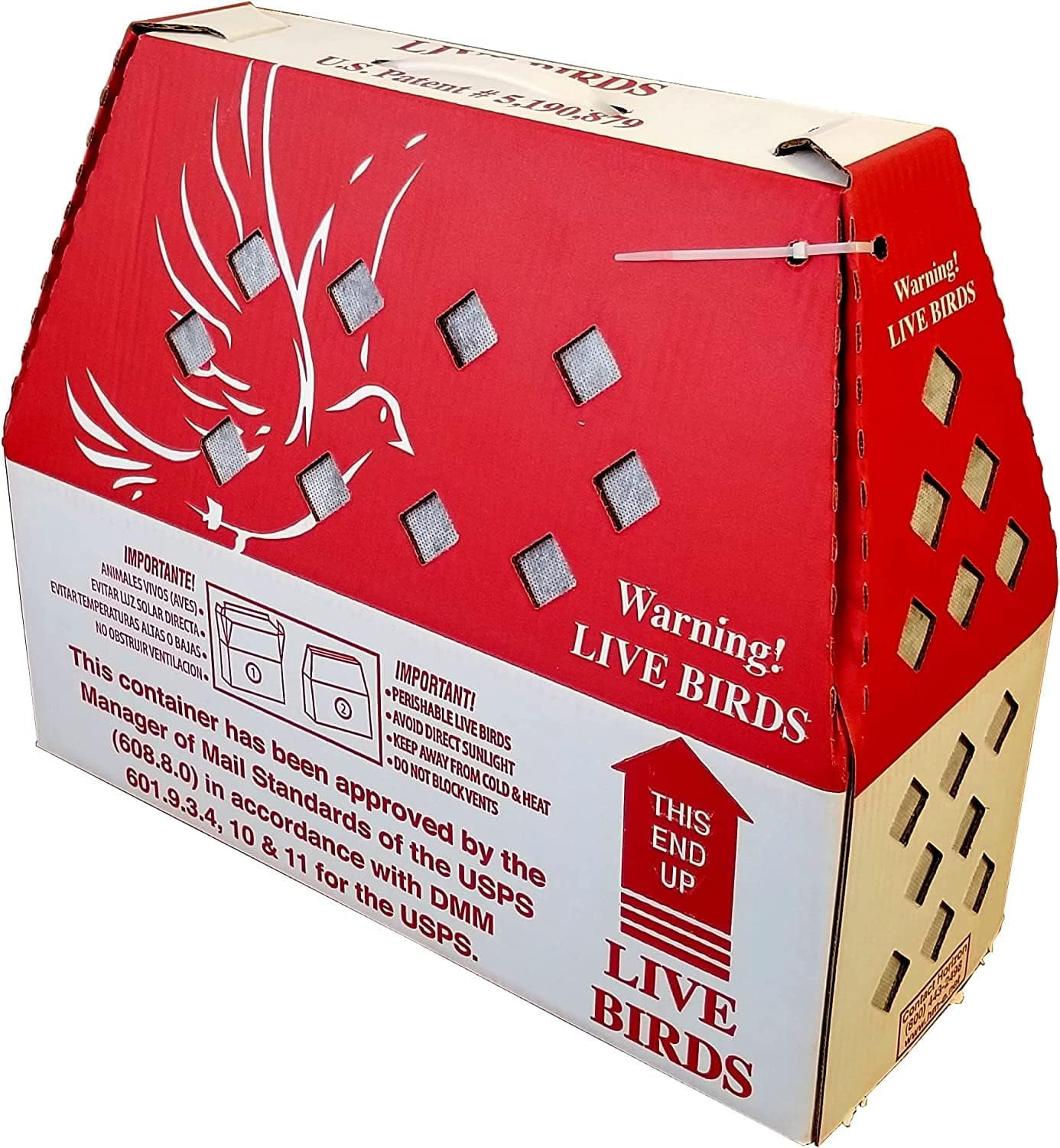 Live Bird Shipping Boxes Lite Single for Poultry Gamefowl Chicken(1PK ...
