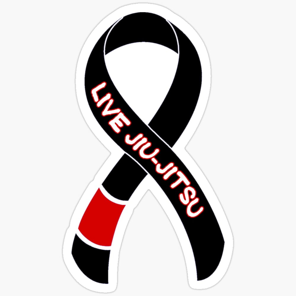Live Brazilian Jiu Jitsu Ribbon Sticker Phone Decal Water Bottle ...