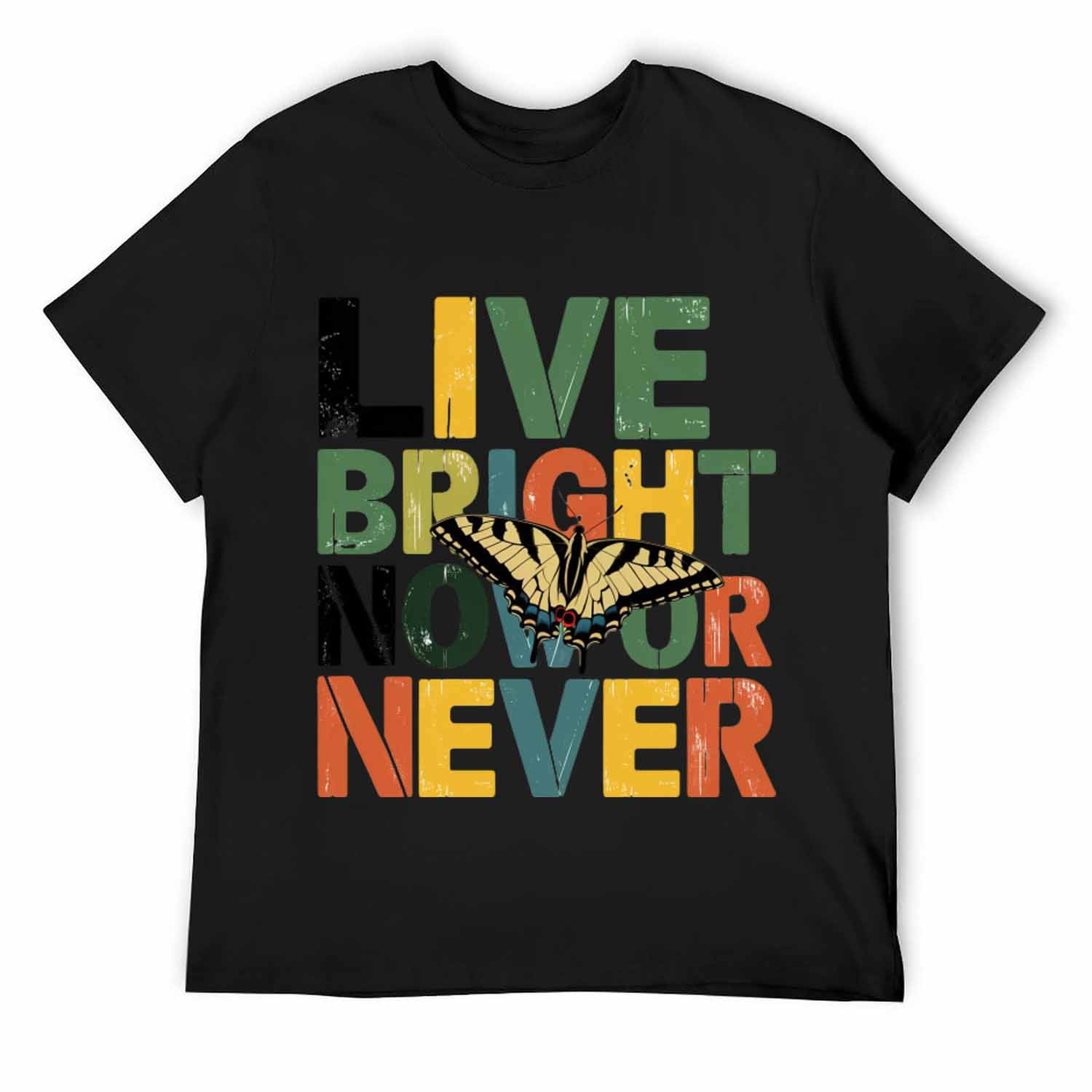 Live Bright now or nevert shirt design chicken - Perfect For ...