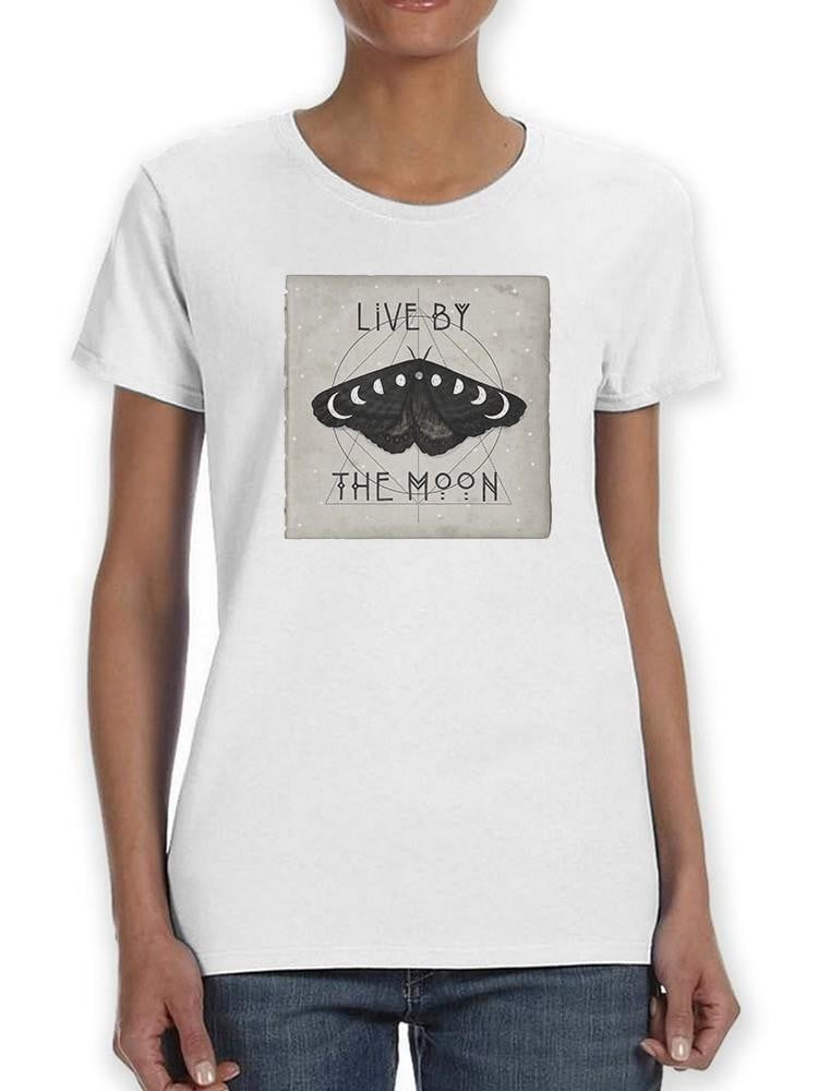 Live By The Moon I. T-Shirt Women -Victoria Borges Designs, Female 4X ...