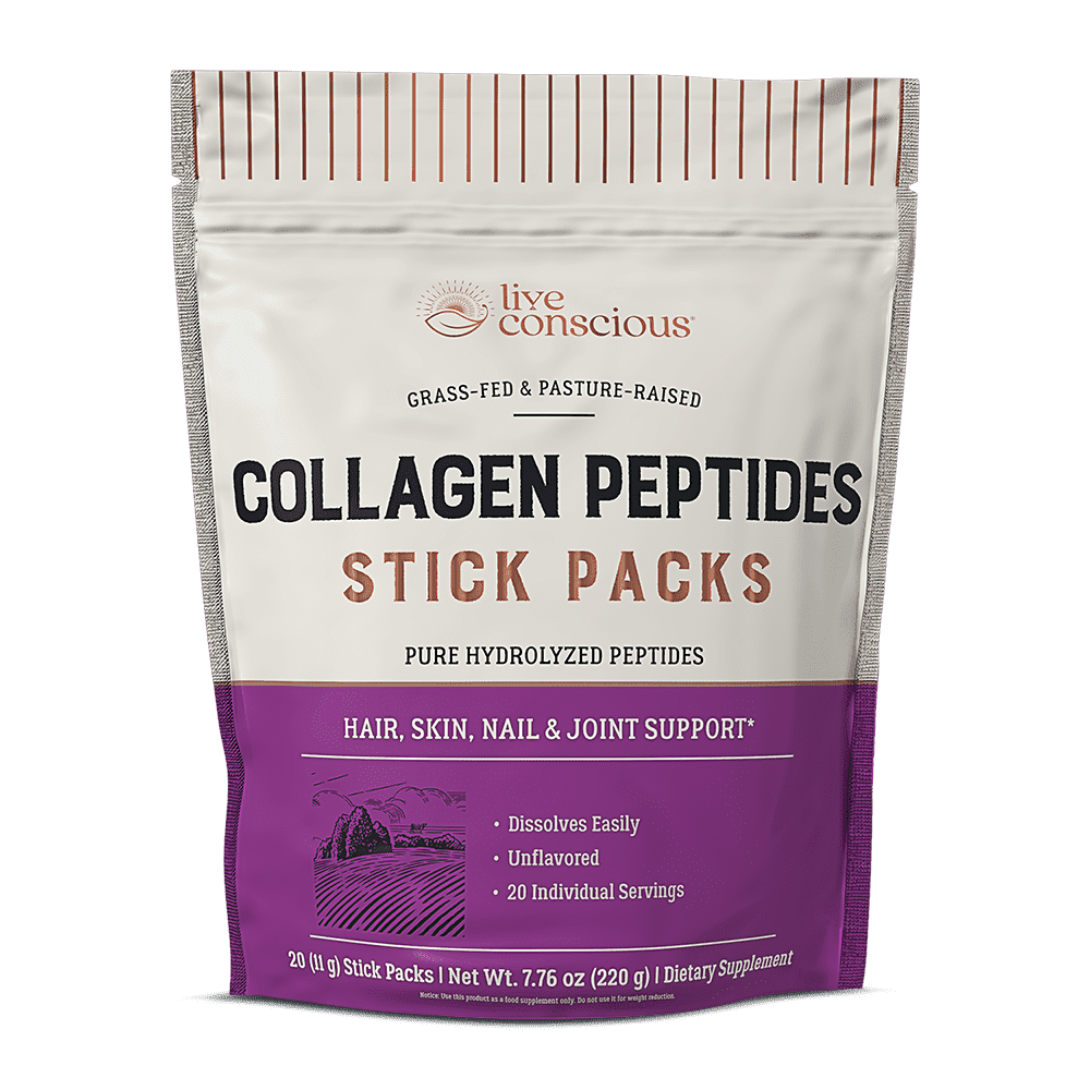 Live Conscious Collagen Peptides Packets - Hydrolyzed Collagen Packets ...