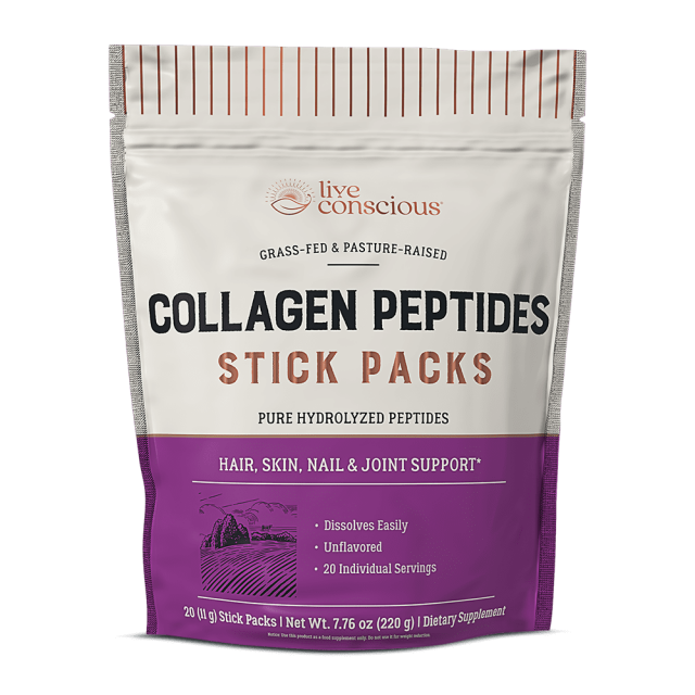 Live Conscious Collagen Peptides Packets - Hydrolyzed Collagen Packets ...