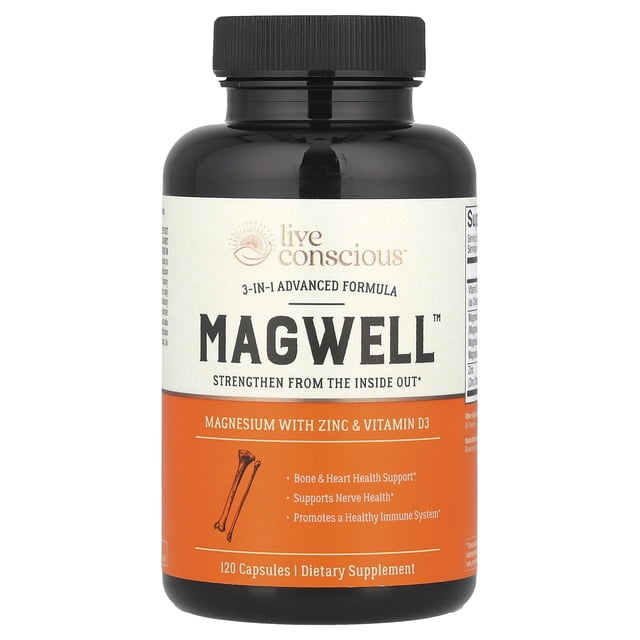 Live Conscious MagWell Magnesium Triple Complex w/ Glycinate Citrate ...