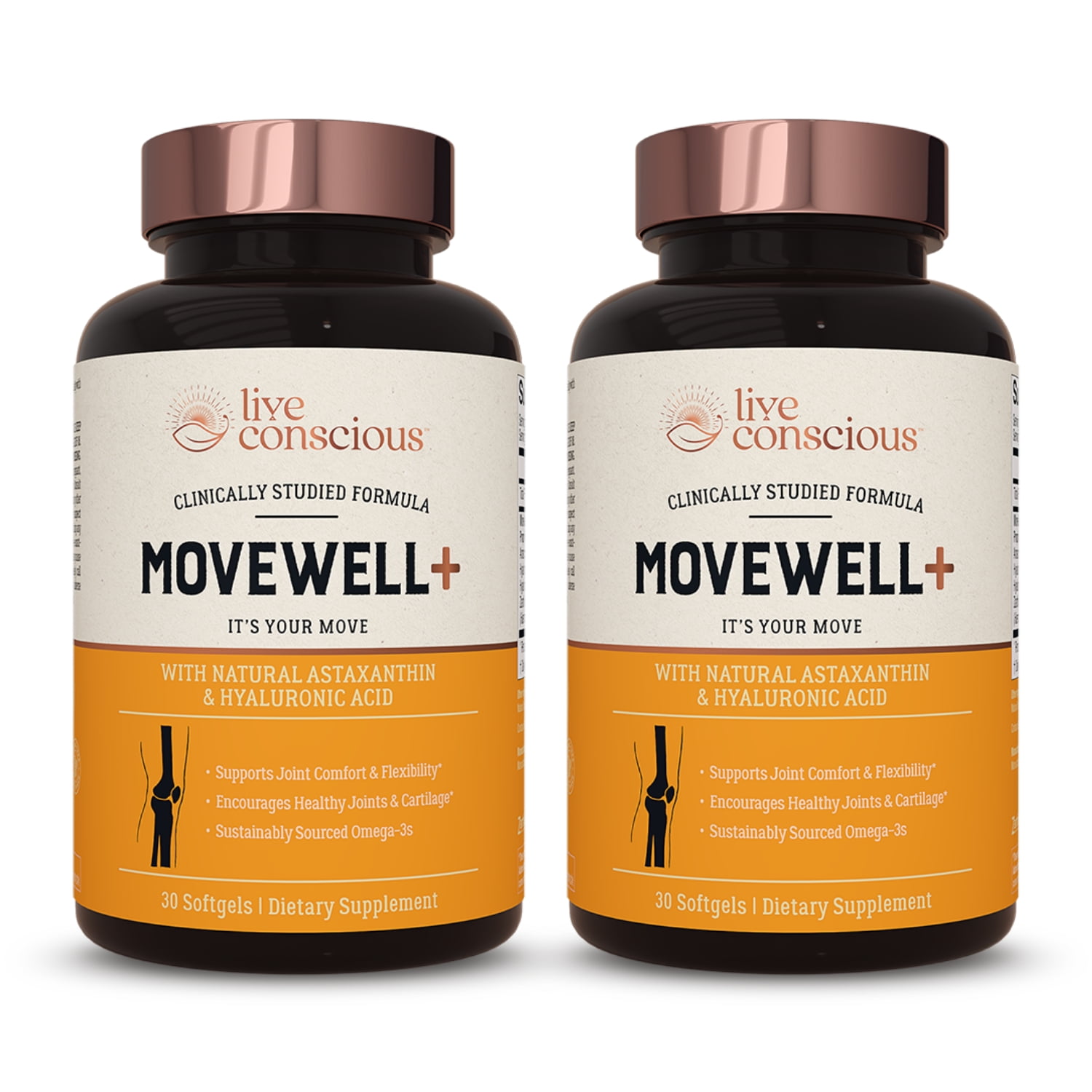 Live Conscious MoveWell Plus Krill Oil Joint Health, 353 mg, 60 softgels - Walmart.com