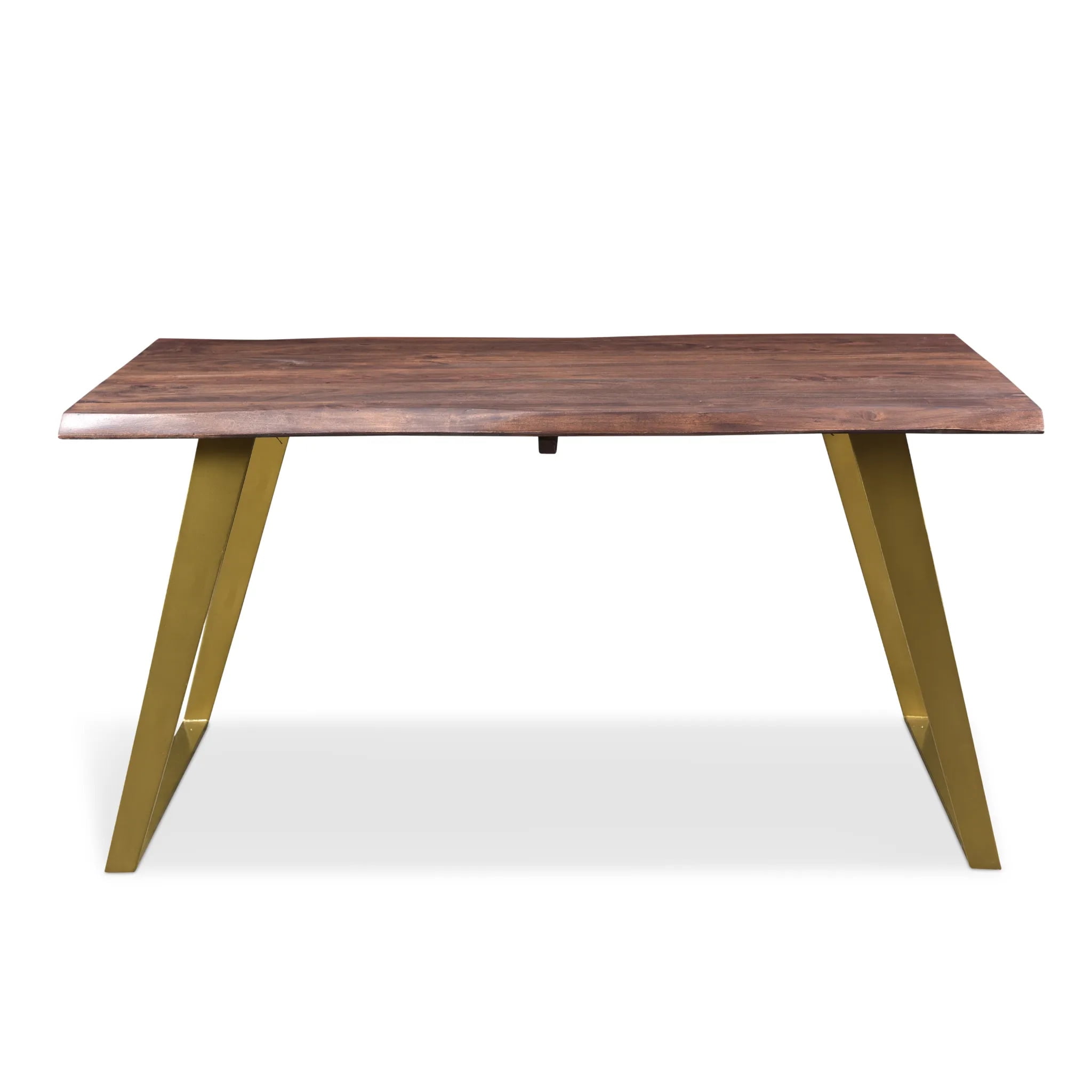 Live Edge Dining Table Gold Legs - Walmart.com