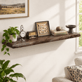Live Edge Elm Floating Shelves - 48