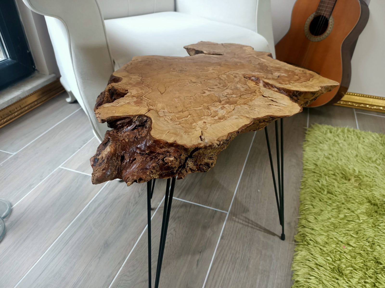 Live Edge Olive Coffee Table Natural Wood Rustic Table 20" (16" x 20 ...