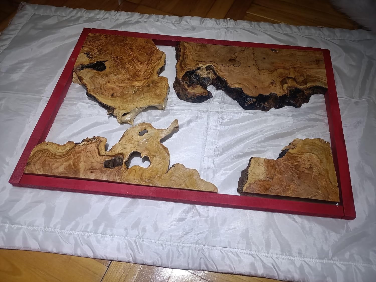 Live Edge Olive Root Slab Set for DIY River Table, Ready to be Resin ...