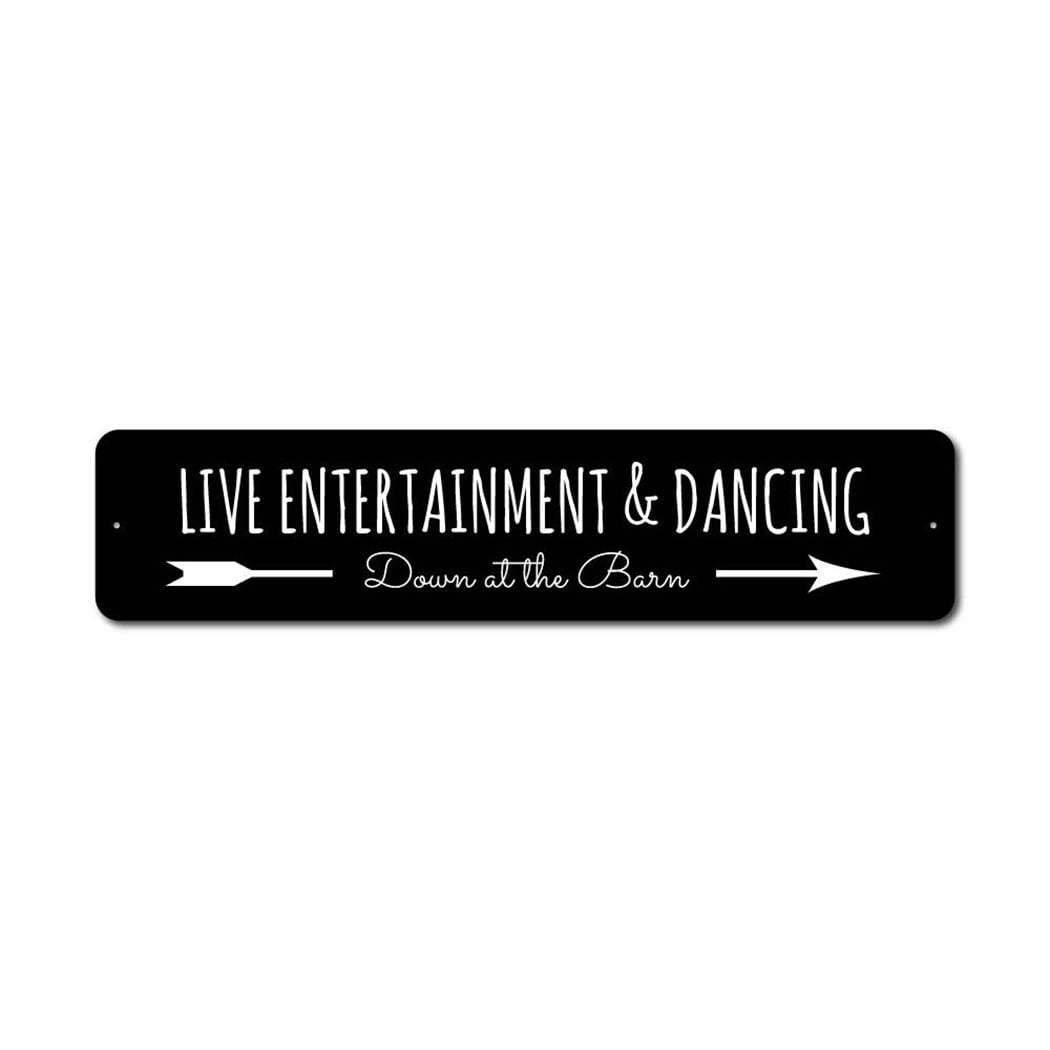 Live Entertainment Sign, Dancing Sign, Dancer Sign, Live Music at the ...