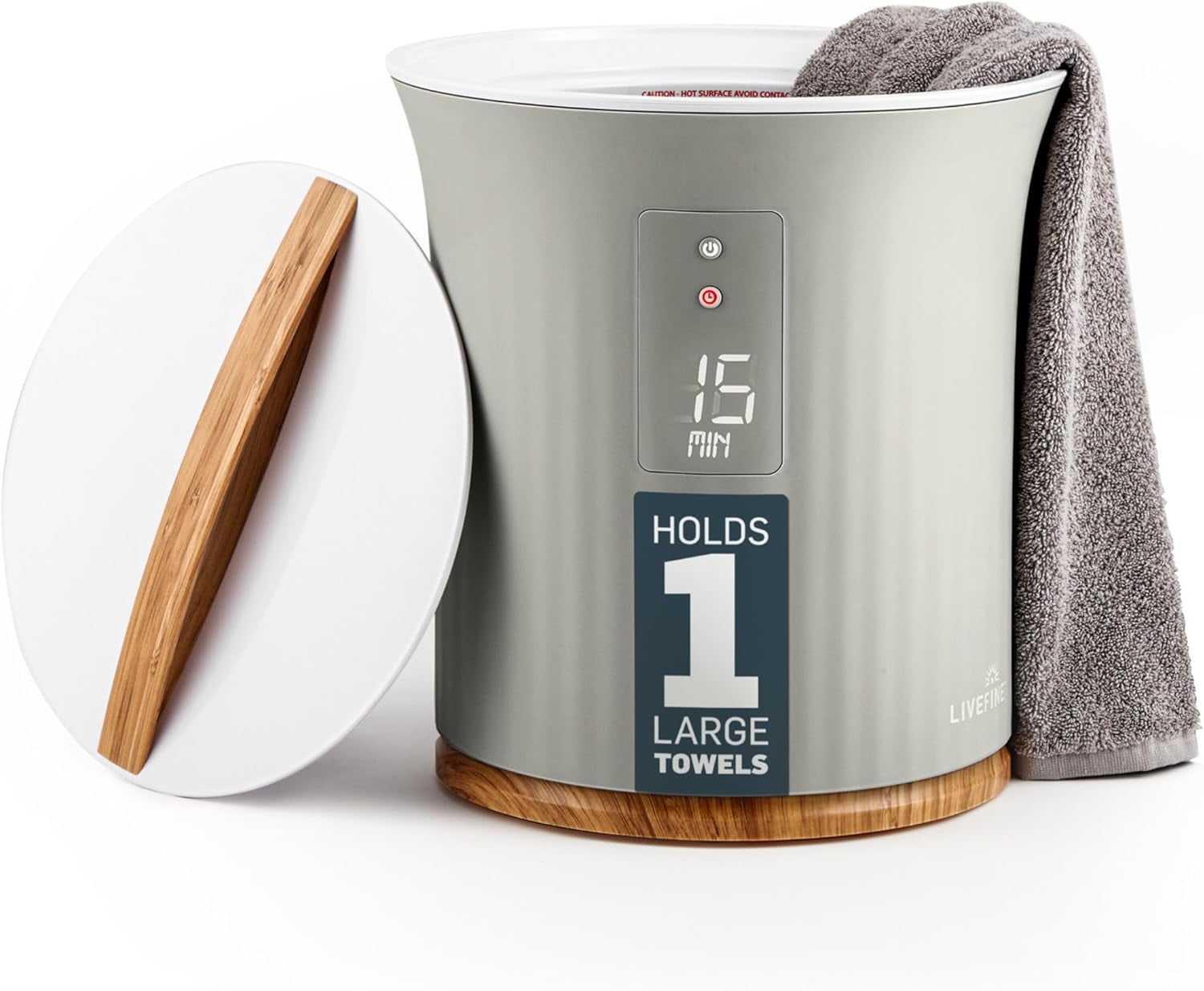 Live Fine Towel Warmer | Bucket Style Luxury Heater with LED Display ...