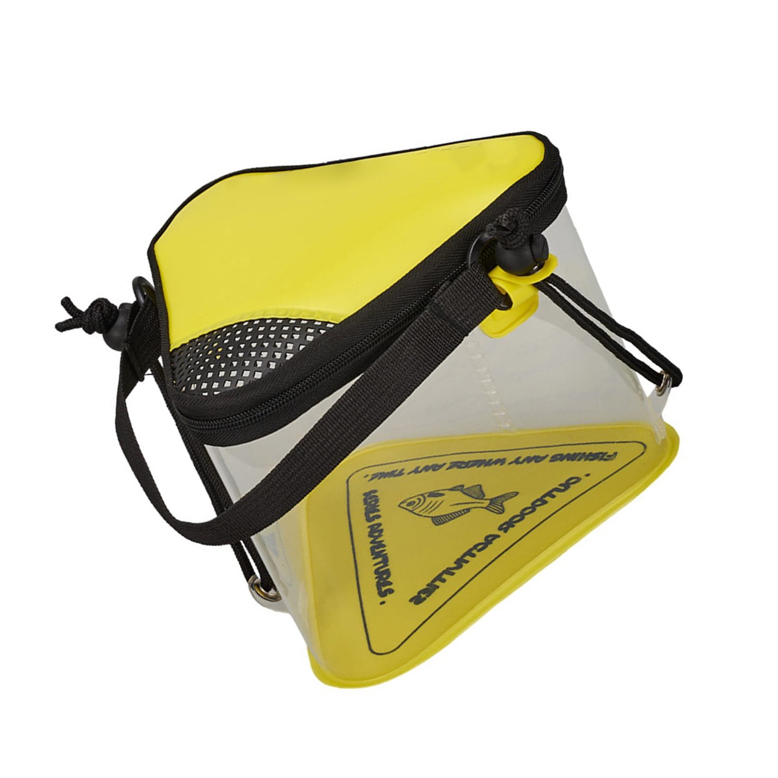 Live Fish Bucket Live Baits Container Portable Triangle Fishing Bucket ...
