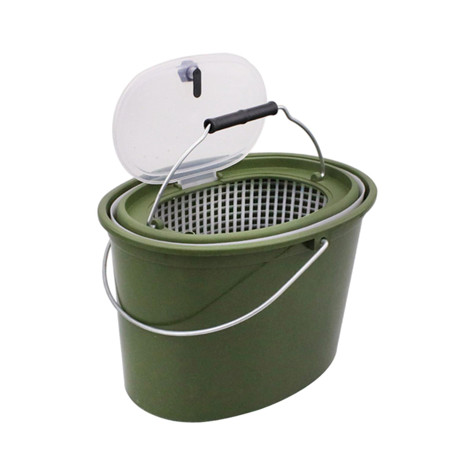 Live Fish Bucket Minnows Fishing Bucket Breathable Large Capacity Gear ...