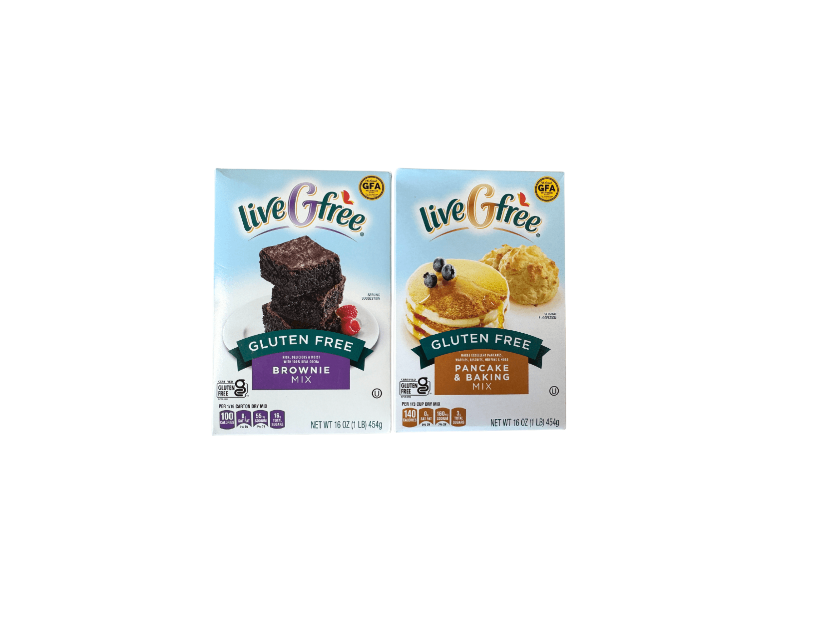 Live G Free Gluten Free Brownie Mix and Pancake Mix Kosher - Walmart.com