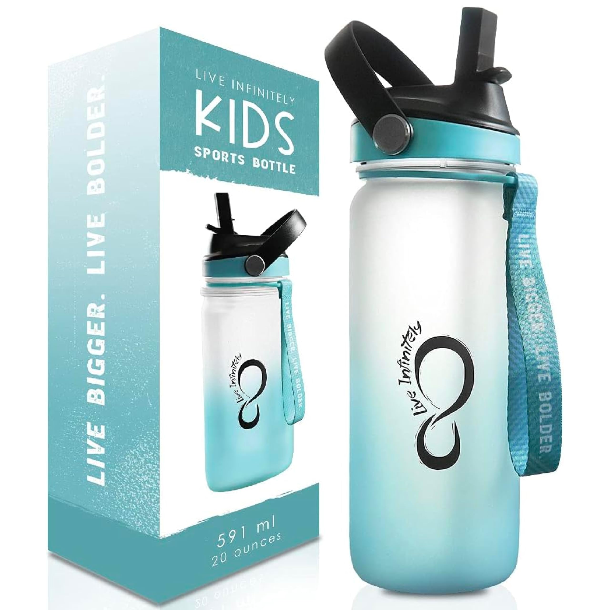 Live Infinitely Durable 24 Oz Insulated Water Bottle with Flip Lid ...