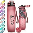 Live Infinitely 34 Oz Gym Water Bottle with Time Marker, Fruit Infuser ...