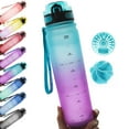 Live Infinitely 24 Oz Durable Insulated Water Bottle with Flip Lid and ...