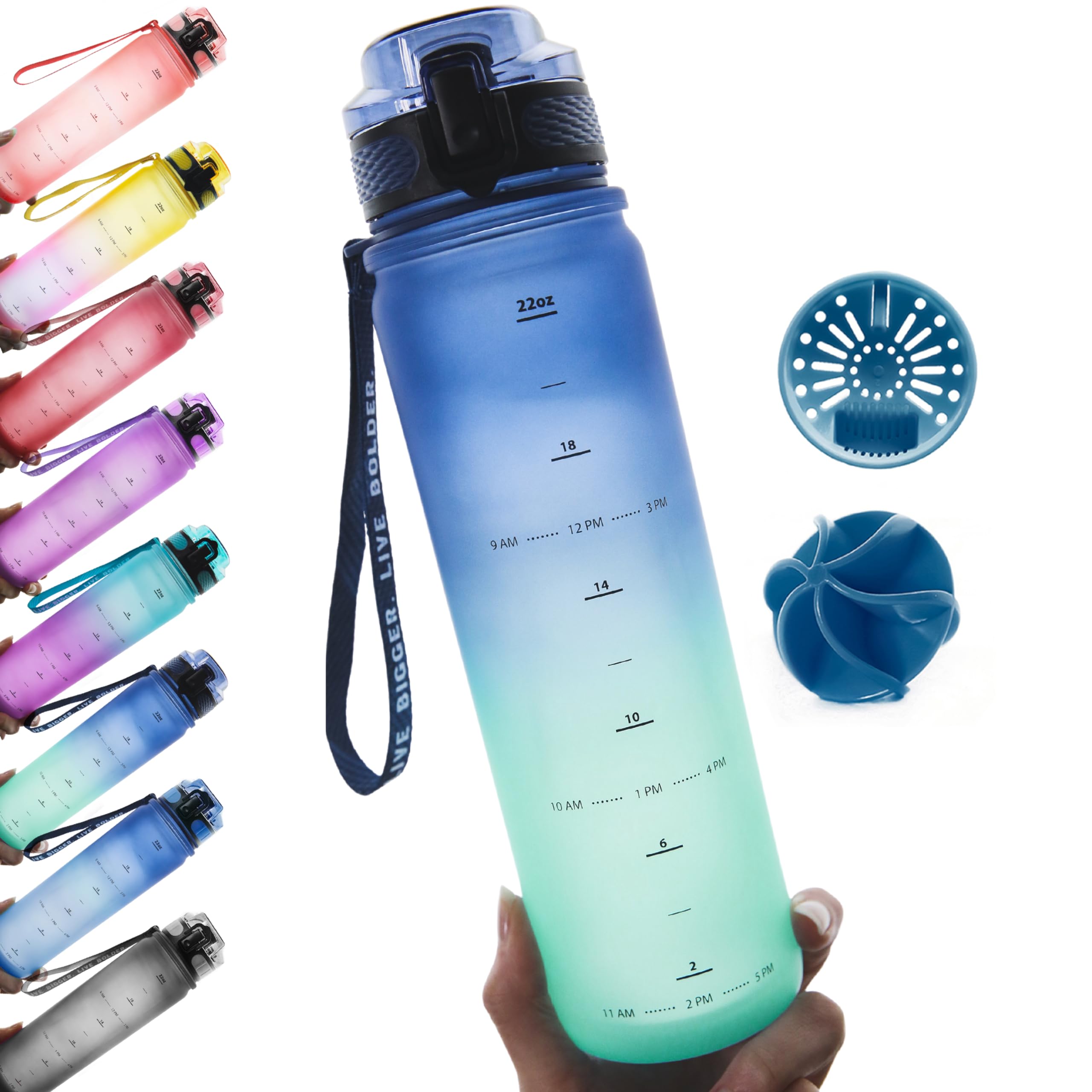Live Infinitely 24 Oz BPA-Free Reusable Daily Insulated Water Bottle ...