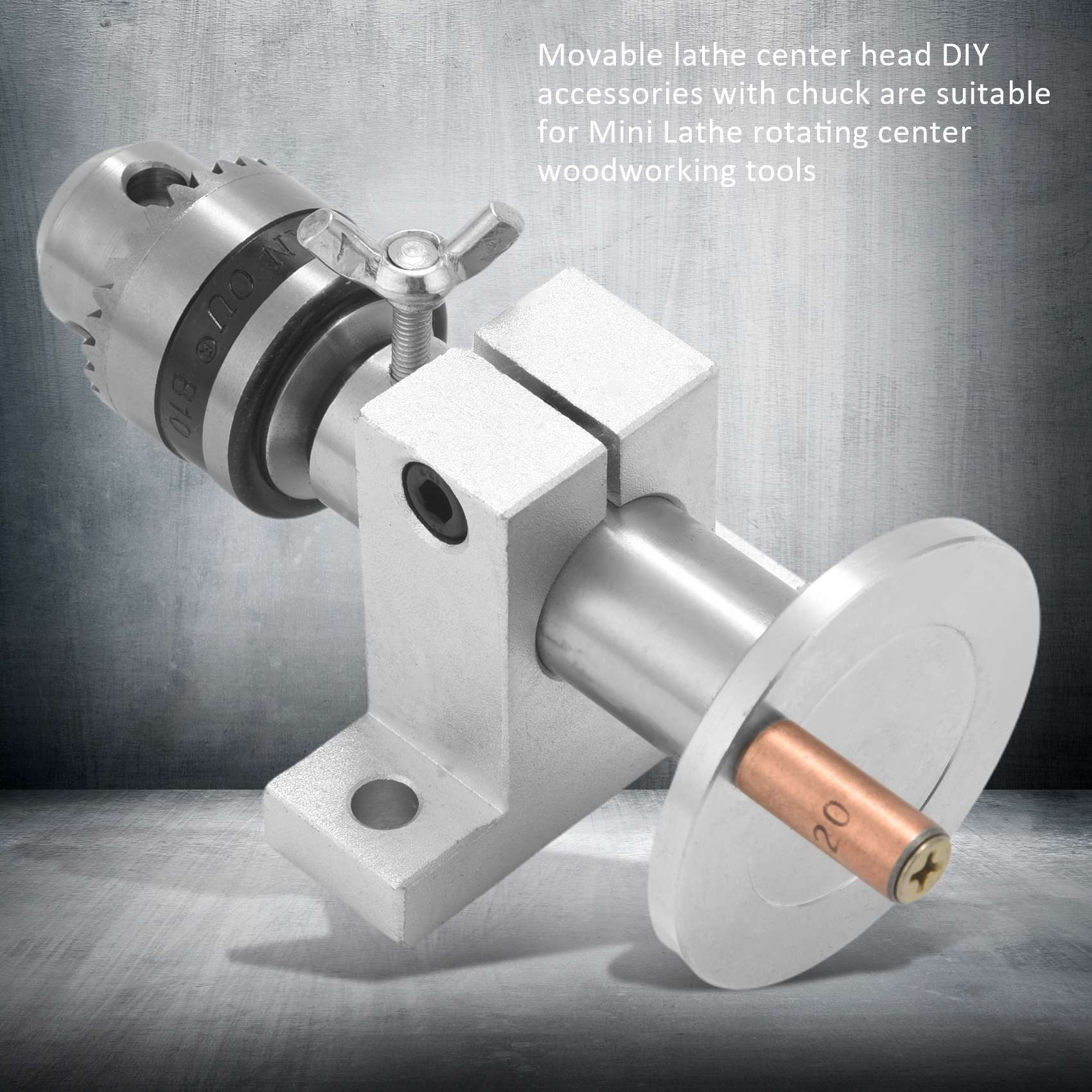 Live Lathe Center Head With Chuck Diy Accessories For Mini Lathe ...