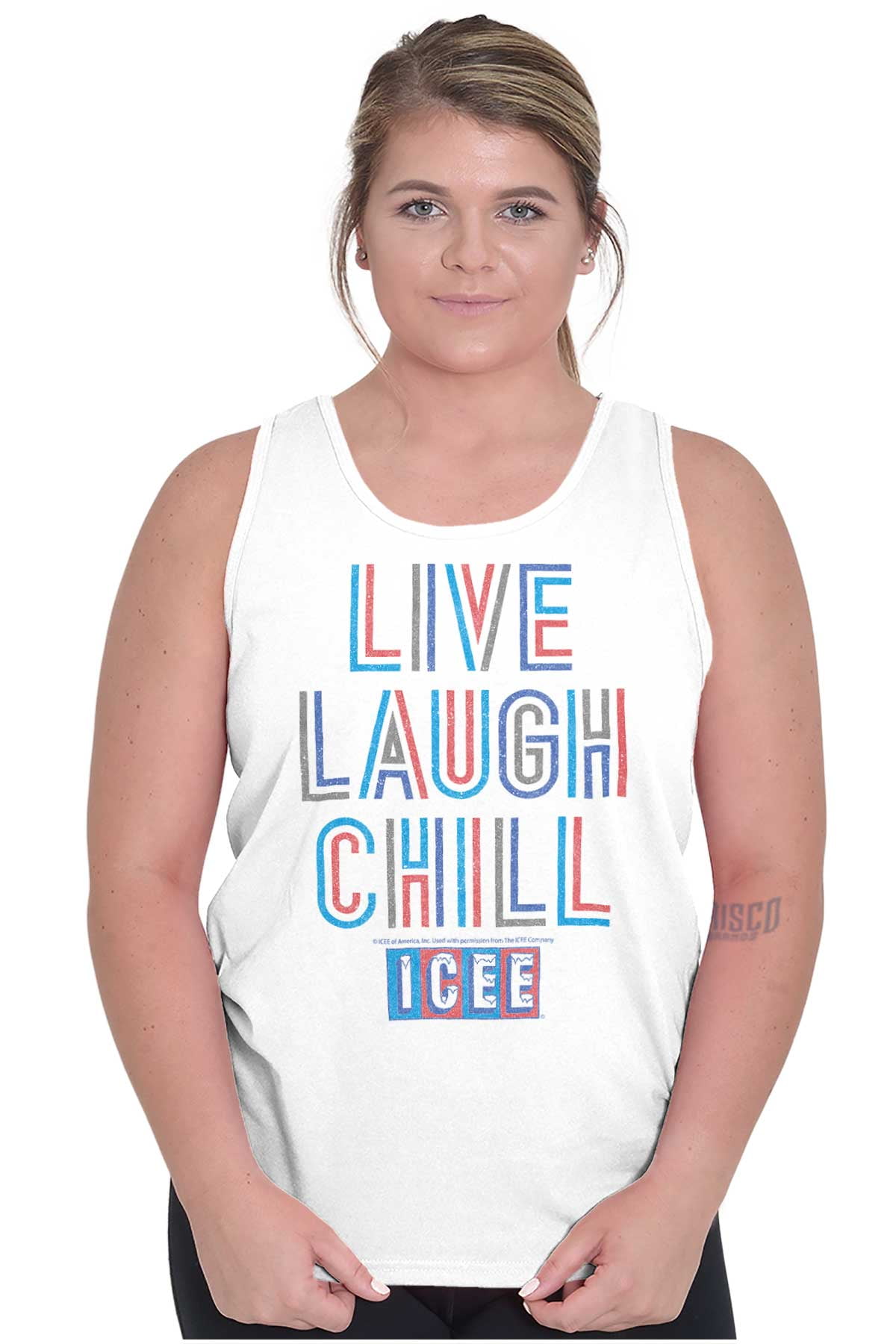 Live Laugh Chill Icee Logo Retro Tank Top T Shirts Men Women Brisco ...