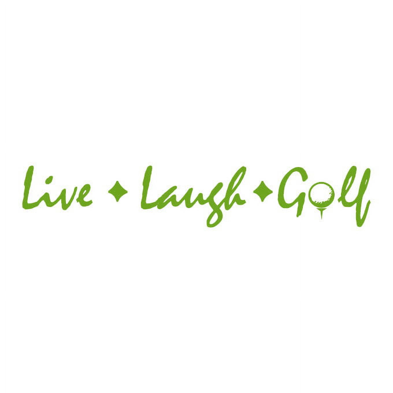 Live Laugh Golf Vinyl Decal - Small - Green Apple - Walmart.com