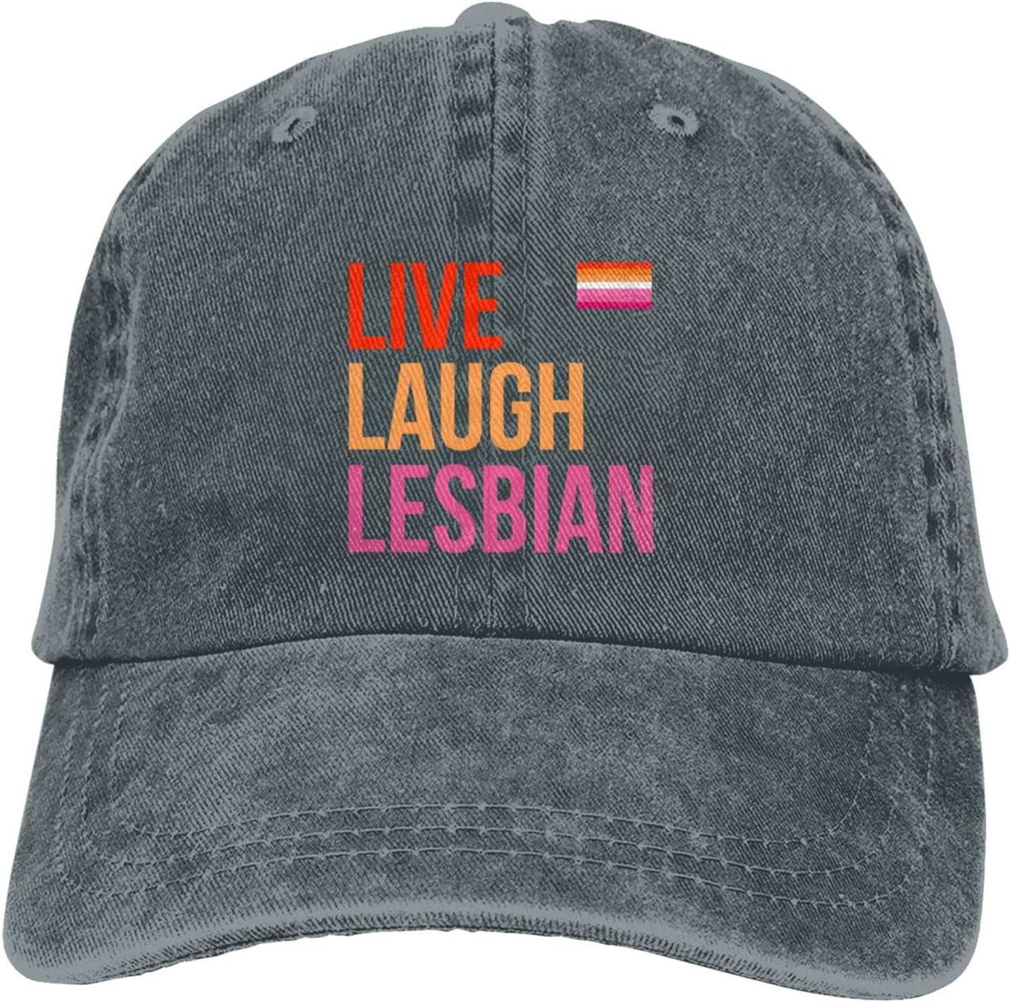 Live Laugh Lesbian Awareness LGBTQ Pride Trucker Hat LGBT Pride ...
